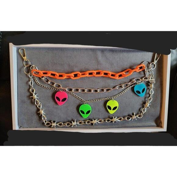 Accessories | Street Lifealien Charm Layered Pant Chain | Poshmark